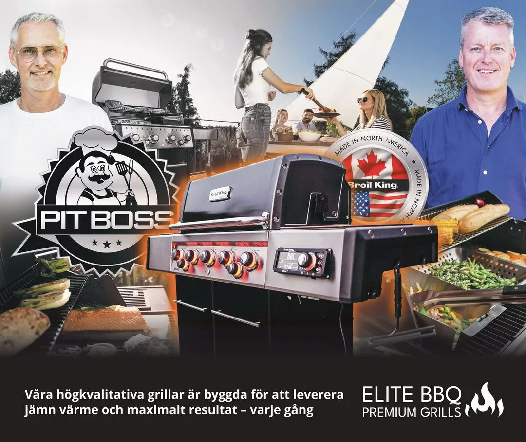 Elite BBQ | Specialister på Broil King, Pit Boss och Bluegaz grillar